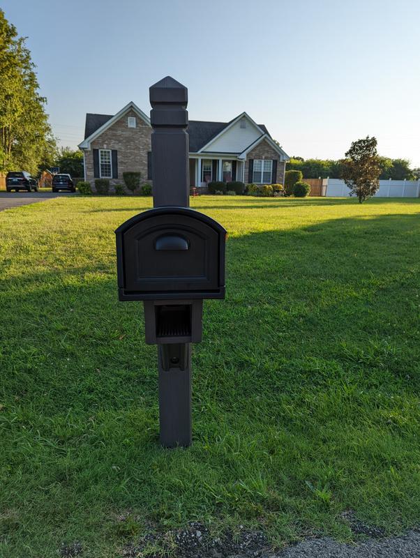 Step2 Post Mount Black Plastic Extra Large Mailbox 517600 at Lowes.com