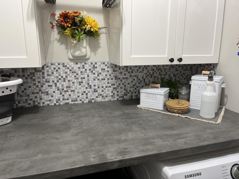 Smart Tiles Bellagio Keystone 10.06 in. X 10 in. Peel and Stick Backsplash for Kitchen, Bathroom ...