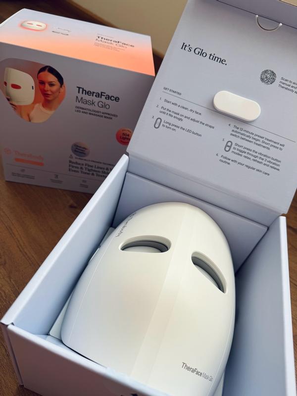 Therabody TheraFace Mask Glo – Clinically Proven LED Skincare Mask ...
