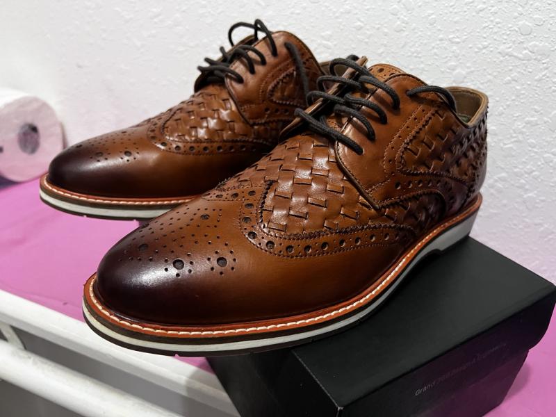 Thomas & Vine Men's Radcliff Woven Wingtip Derby Shoe - Macy's