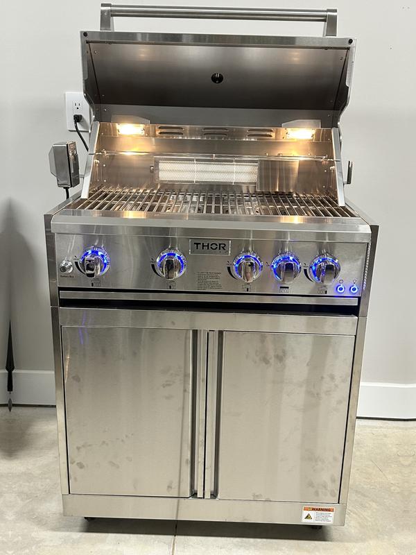 Thor Kitchen 7-Piece 32.0625-in W x 26-in D x 20-in H Outdoor Kitchen ...