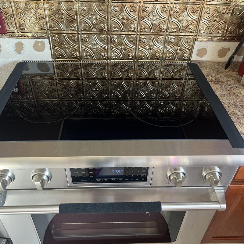 Thor Kitchen 36-in Glass Top 5 Burners 6-cu ft Self & Steam Cleaning ...