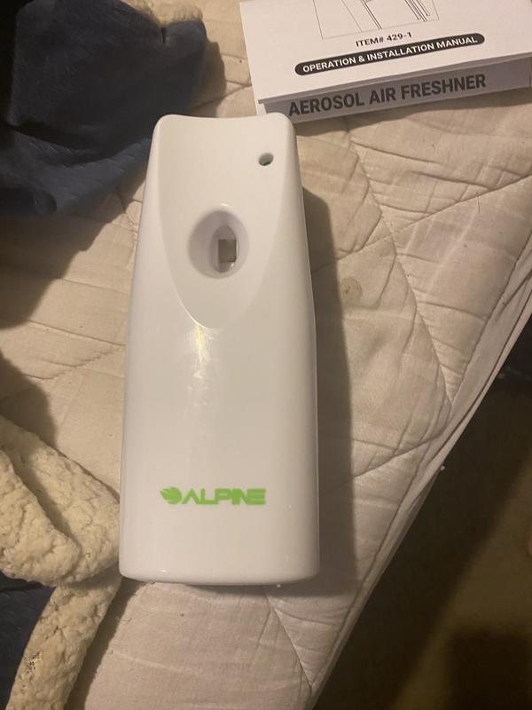 Alpine Classic Metered Aerosol Air Freshener Dispensers 8 x 3 White ...