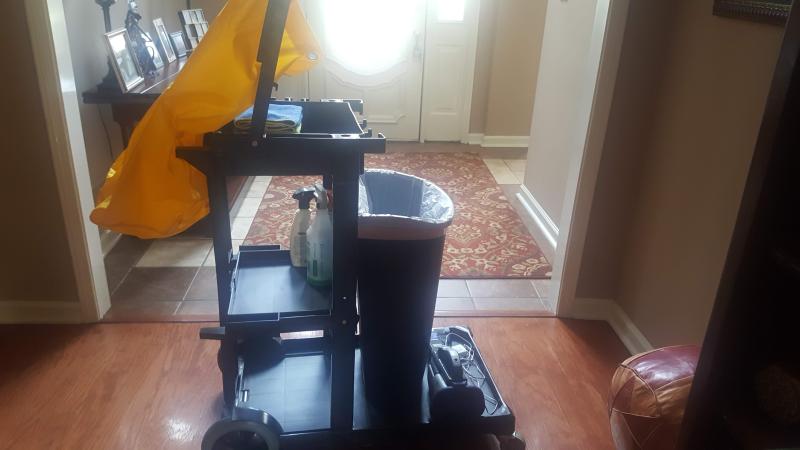 Alpine Industries 36-Gallon Janitorial Cart in the Janitorial Carts ...