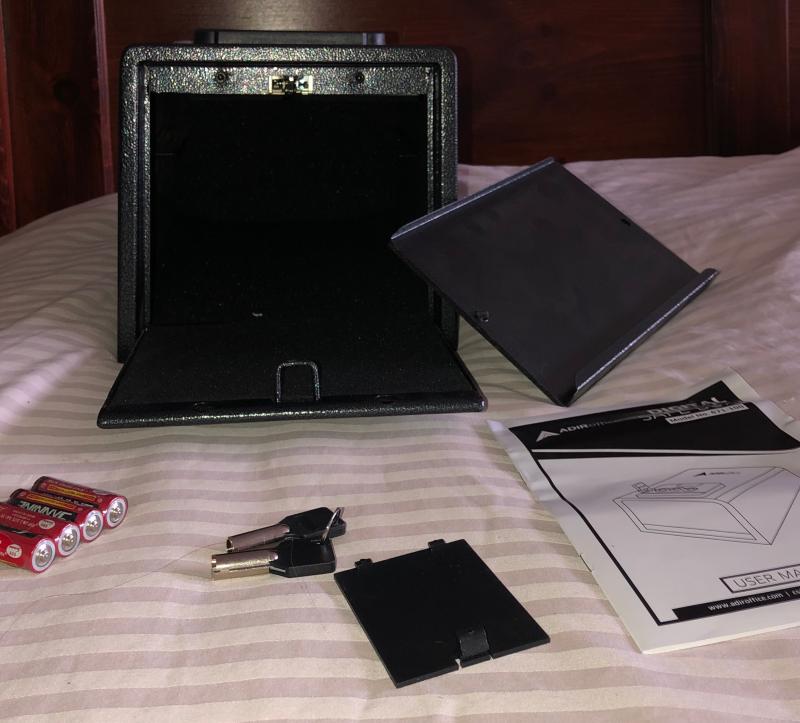 AdirOffice 2-Gun Quick Access Digital Pistol Gun Safe, Black 2-Gun ...