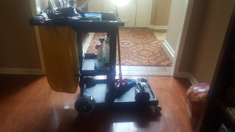 Alpine Industries 36-Gallon Janitorial Cart in the Janitorial Carts ...