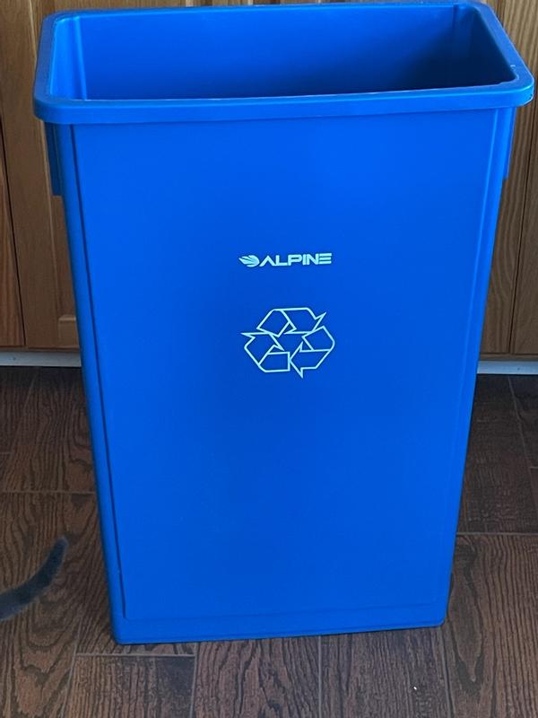 Alpine Industries 3-Pack 23 Gallon Lime Green Plastic Commercial Slim ...