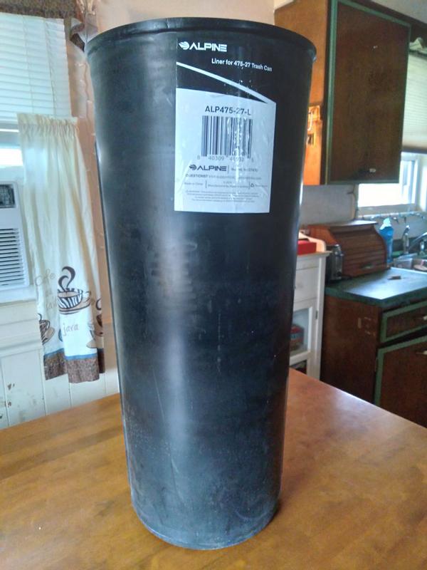 Alpine Industries 27 Gallon Stainless Steel Recycling Can Brushed ...