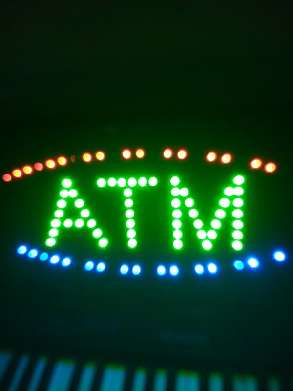 Alpine Industries 2-Pack Rectangular Multi-function ATM Lighted Sign 10 ...