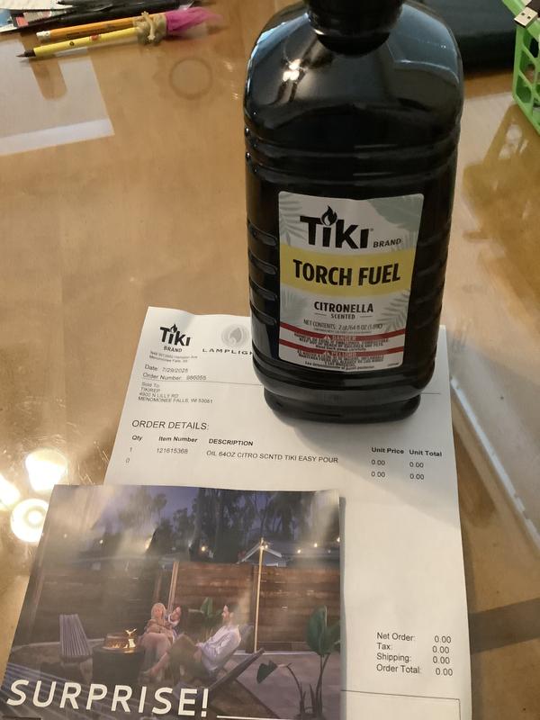 TIKI 100-fl oz Citronella Easy Pour Torch Fuel at Lowes.com
