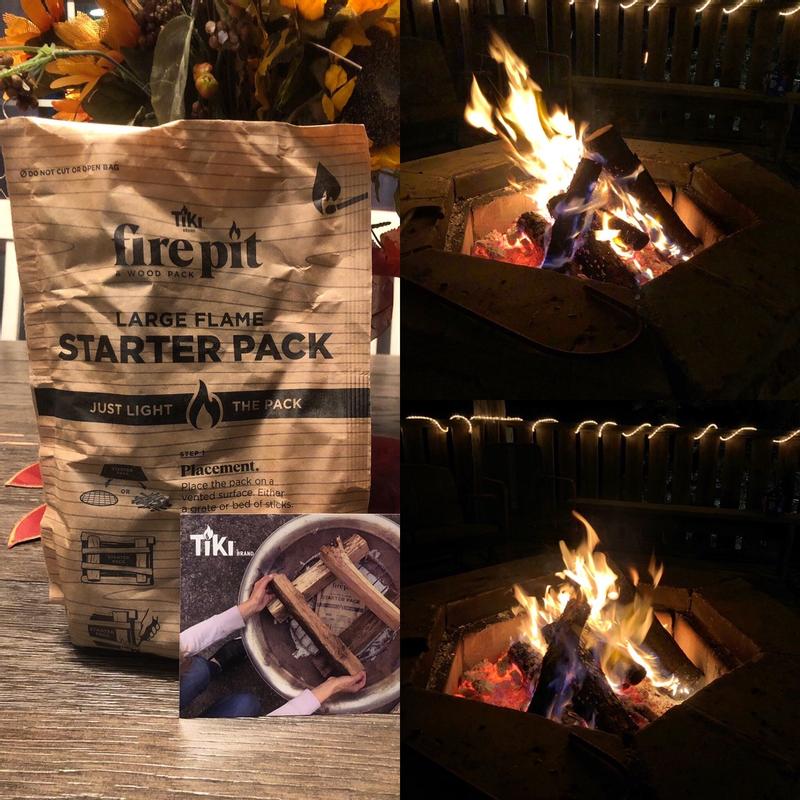 TIKI TIKI Brand 20-Pack Fire Pit Starter Pack 1-lb Natural Firestarter ...
