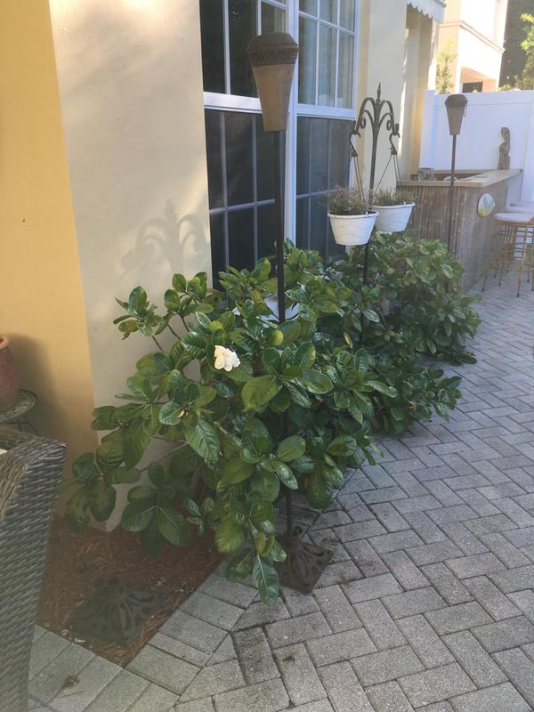 Tiki Square Metal Torch Stand