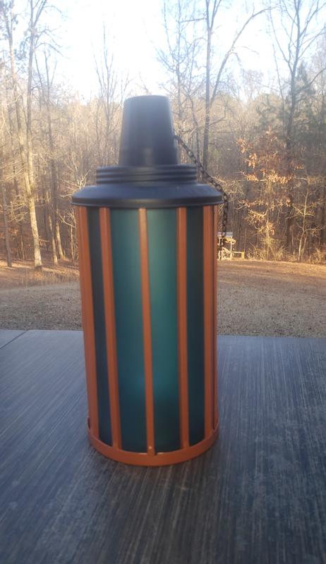 TIKI TIKI Torch Retro Stripe 2 Pack 2-Pack 1-in Blue Glass Garden Torch ...