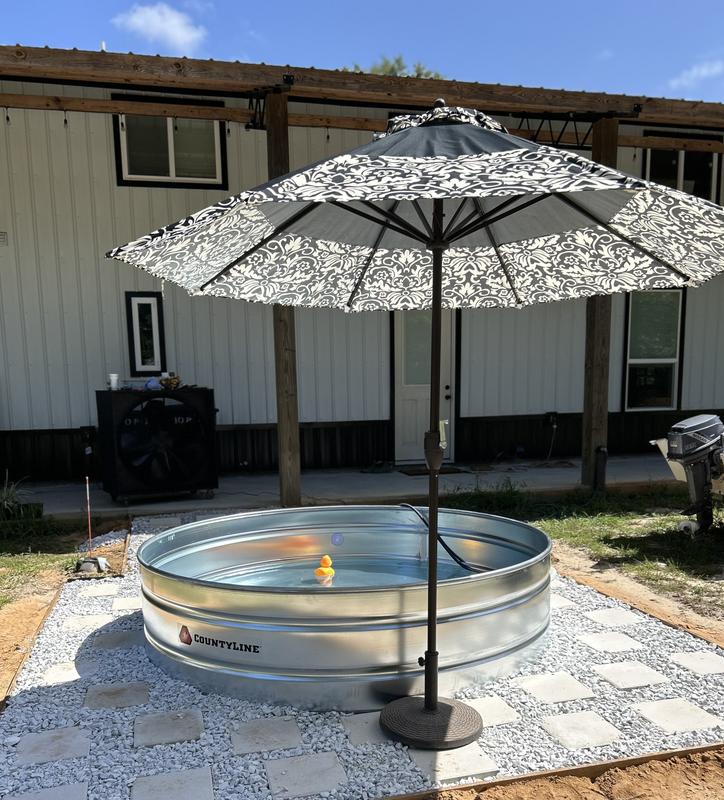 CountyLine 700 gal. Galvanized Round Stock Tank, 8 ft. x 2 ft. at ...