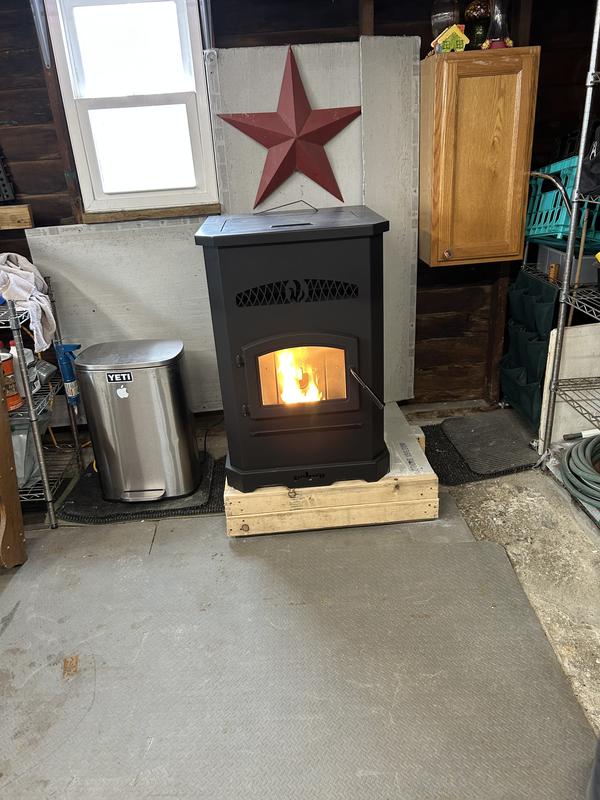 PelPro 2500 sq. ft. Pellet Stove, 130 lb. Hopper Size, PP130-B-DS at ...