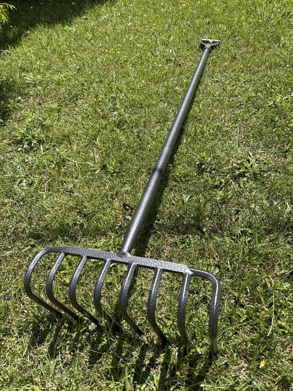 Timber Tuff Lawn Cleanup Steel Brush Rake, 7.5 in. Tines at Tractor ...