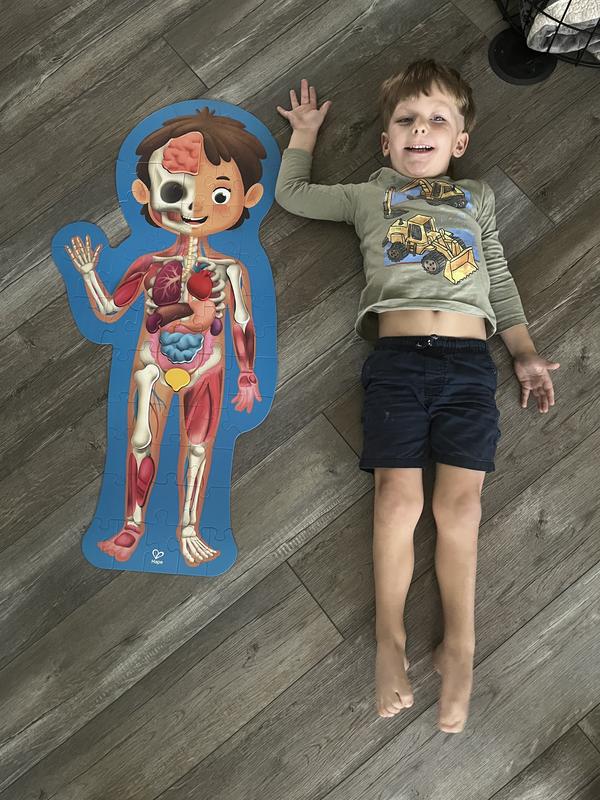 Hape Human Body Puzzle - 60 Oversized Pieces - Anatomy Jigsaw at ...