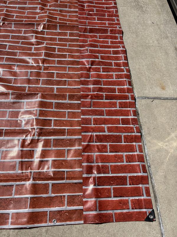 Core Tarps Extreme Heavy Duty 20 Mil 25X45 Inch Red Brick Design Print ...