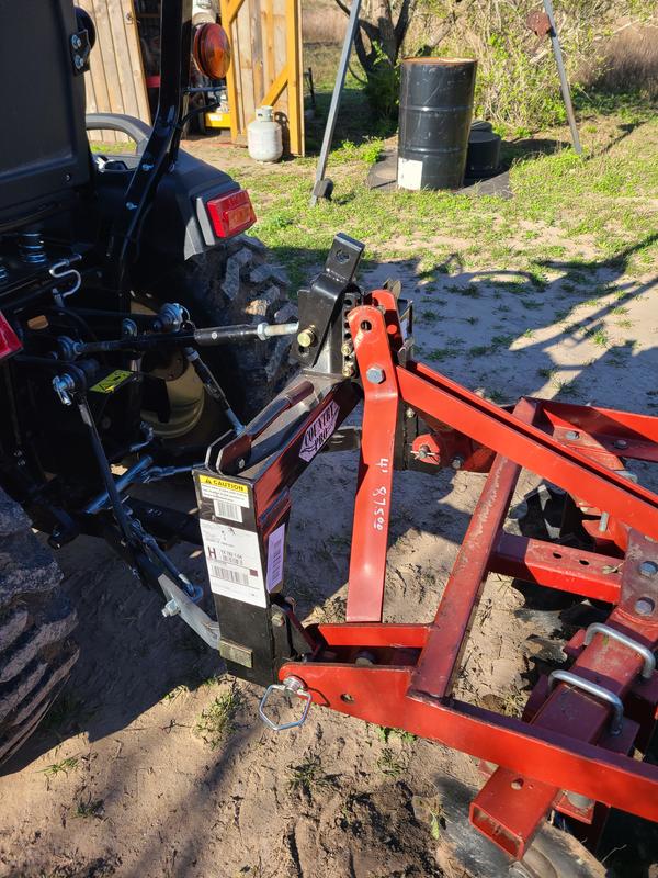 Country Pro Category 1 Tractor Quick Hitch with 2 Spring-Loaded Handles ...