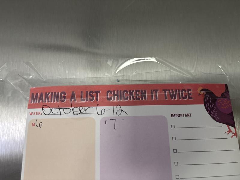 Bella Bug Chicken it Twice Weekly List Sticky Notepad at Tractor Supply Co