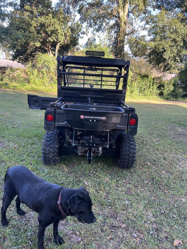 DR Power Equipment 125 lb. Capacity Tow-Behind Receiver Spreader at ...