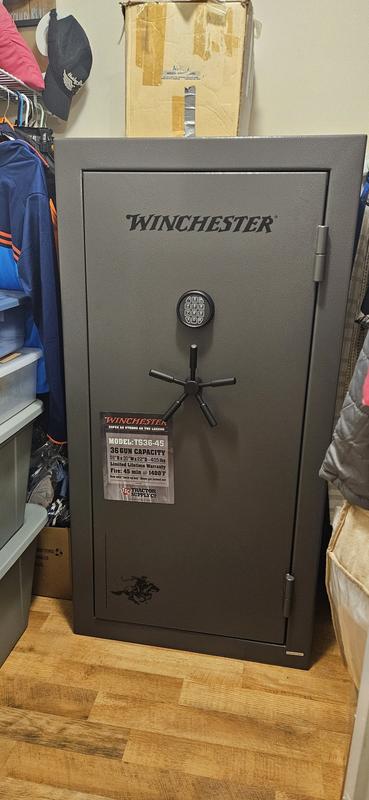 Winchester Safes 36 Long Gun 17.07 cu. ft. Electronic Lock Gun Safe ...