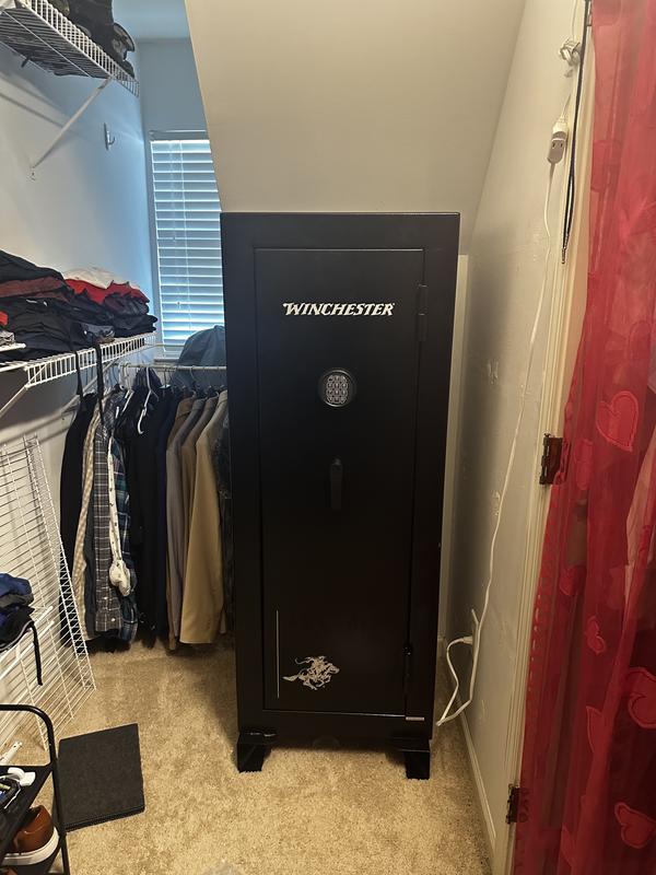 Winchester Safes 20 Long Gun 14.2 cu. ft. Electronic Lock Gun Safe, 30 ...