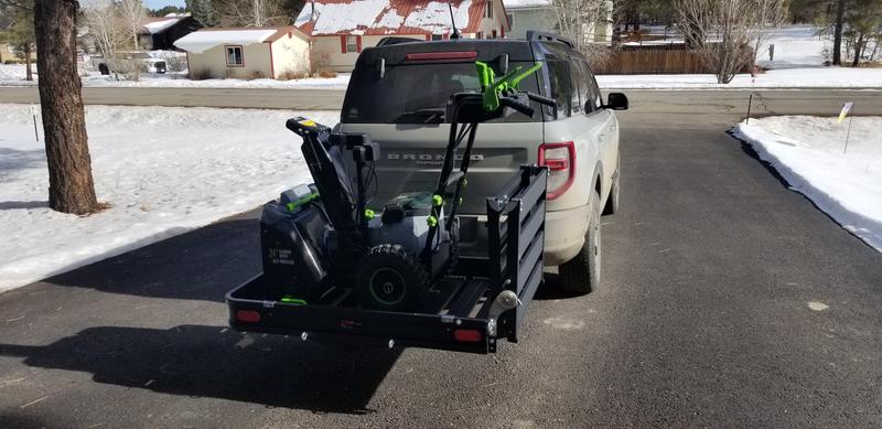 CURT 500 lb. 50 in. x 30 in. Aluminum Hitch Cargo Carrier with Ramp ...