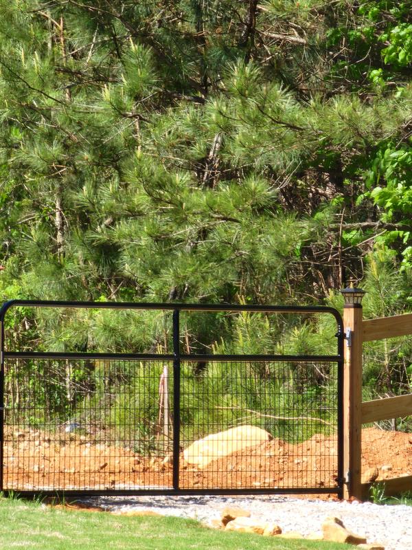 Tarter 12 ft. x 50 in. Wire Filled Gate, 2 in. x 4 in. Mesh, Black at ...