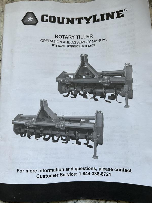 CountyLine 60 in. Rotary Tiller, Yellow at Tractor Supply Co