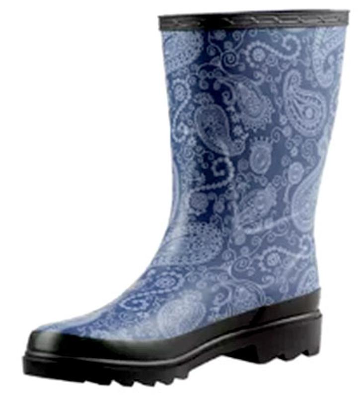 Blue Mountain Women's Paisley Print Waterproof Rubber Boots at Tractor ...