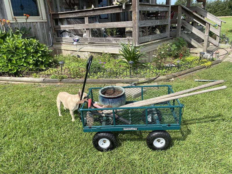 GroundWork 4 cu. ft. 800 lb. Capacity Steel Utility Cart at Tractor ...
