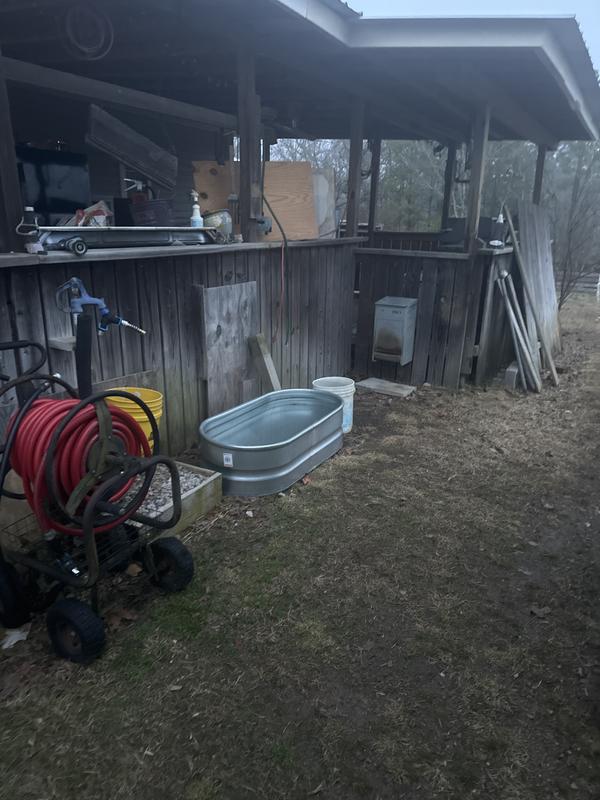 CountyLine 40 gal. Oval Galvanized Stock Tank, 2 ft. x 4 ft. x 1 ft. at ...