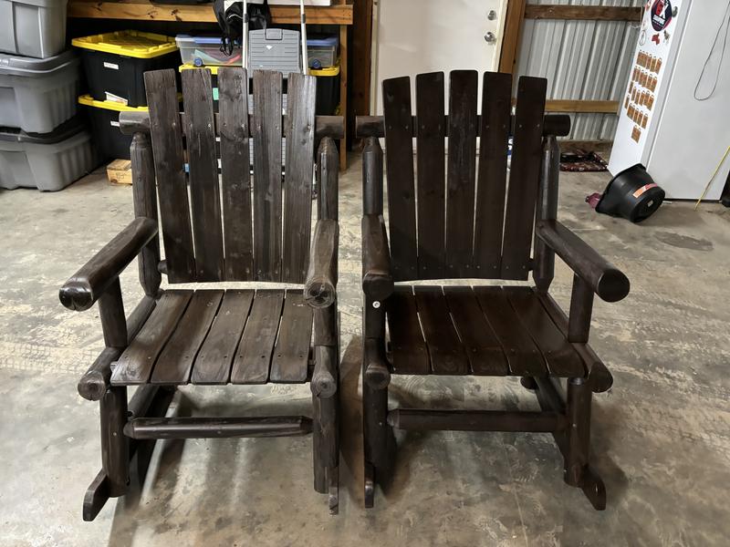 Red Shed Log Patio Rocker, Dark Walnut at Tractor Supply Co
