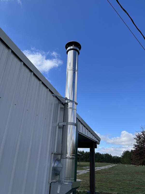 DuraVent DuraPlus 6 in. Triple Wall Pipe Thru-the-Wall Stove Chimney Kit at Tractor Supply Co