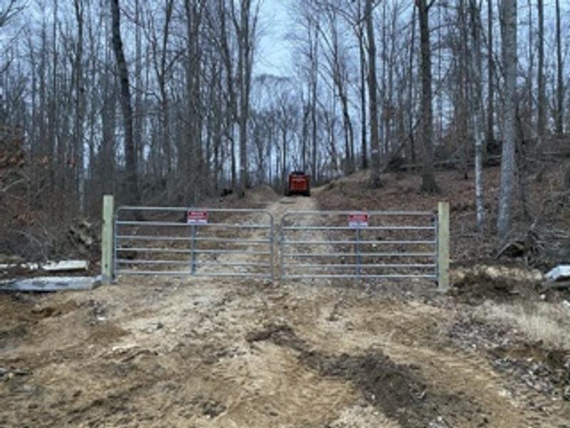 CountyLine 10 ft. x 50 in. 6-Bar Galvanized Tube Gate, 1-3/4 in. Tube ...