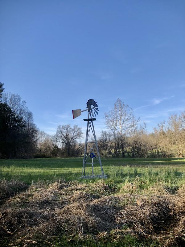 SMV Industries 8 ft. Windmill, Silver and Red at Tractor Supply Co