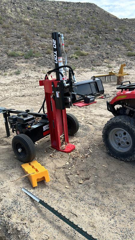 Huskee 20-Ton Gas-Powered Horizontal/Vertical Log Splitter, 209cc ...