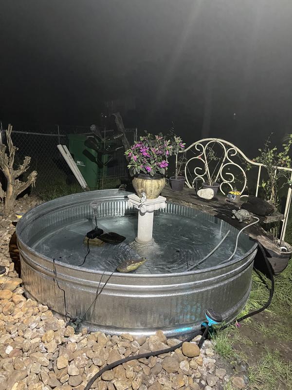 CountyLine 700 gal. Galvanized Round Stock Tank, 8 ft. x 2 ft. x 8 ft ...