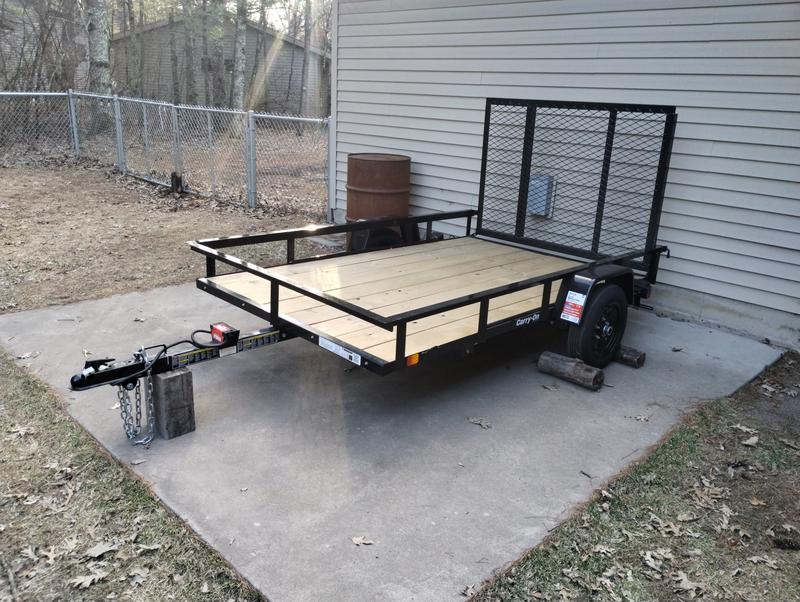 Carry-On Trailer 5 ft. x 8 ft. Wood Floor Utility Trailer, 1,600 lb ...