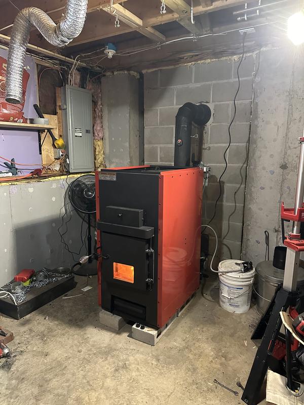 US Stove Wood-Burning Indoor Furnace, 3,500 sq. ft., 180,000 BTU at ...