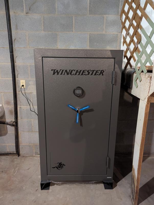 Winchester Safes 48 Long Gun 17.1 cu. ft. Electronic Lock Gun Safe, 45 ...