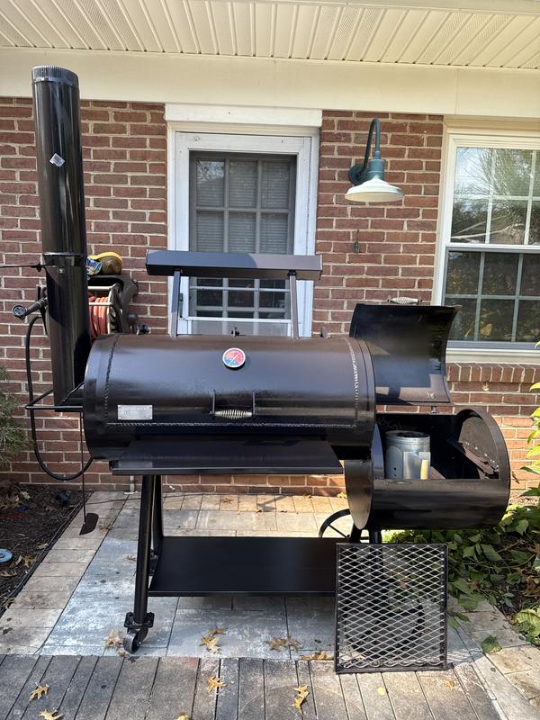 Old Country BBQ Pits 1,182 sq. in. Brazos Loaded Offset Charcoal Smoker ...