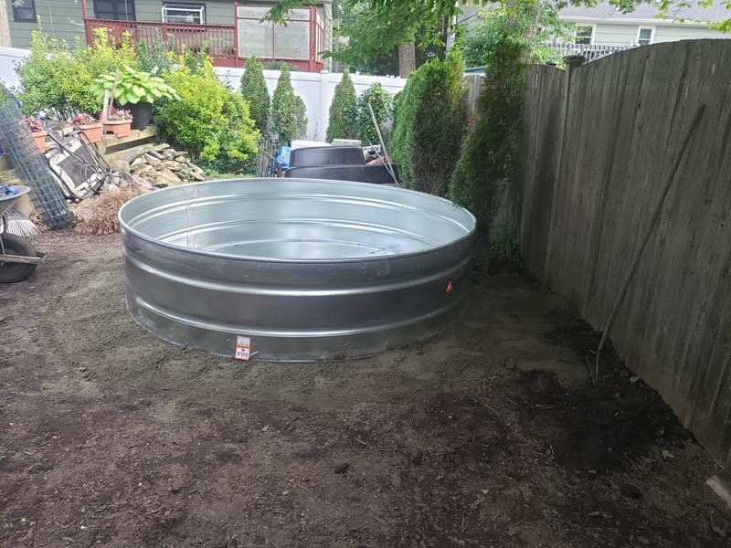 CountyLine 700 gal. Galvanized Round Stock Tank, 8 ft. x 2 ft. at ...