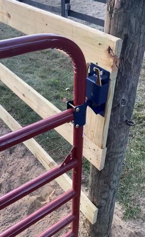 SpeeCo 2-Way Gate Latch, Compatible with Round Tube Gates 1-5/8 in. to ...