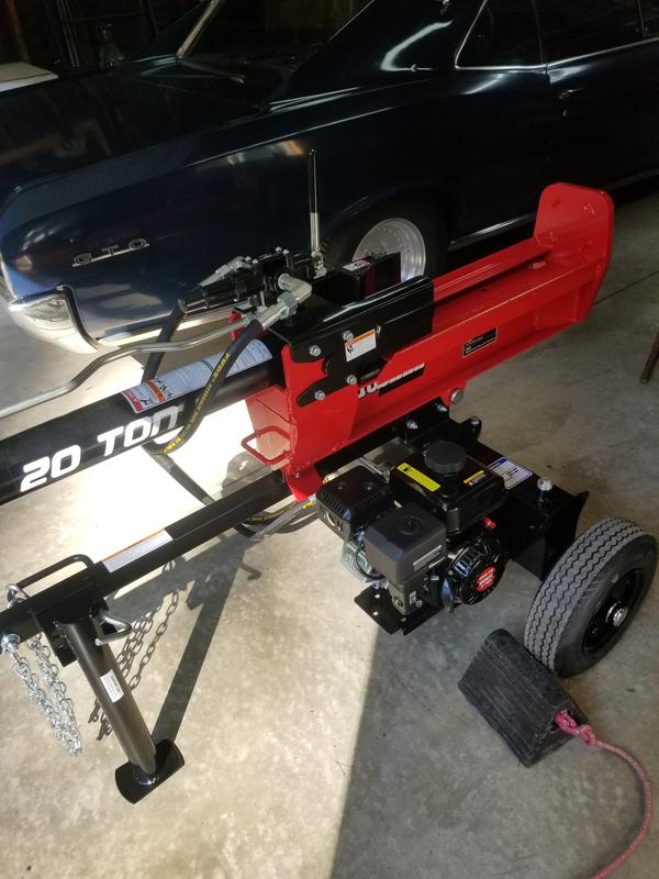 Huskee 20-Ton Gas-Powered Horizontal/Vertical Log Splitter, 209cc ...