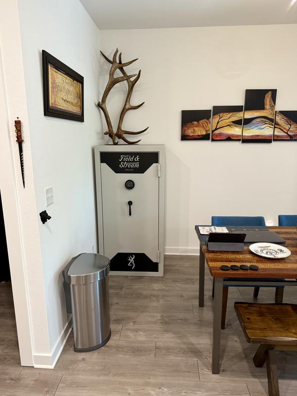 Field & Stream 33 Long Gun 23 cu. ft. Electronic Gun Safe, 58 in. x 29 in. x 24 in., Off White ...