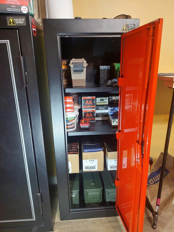 Stack-On 26.5 in. x 35 in. Firepower Ammo Security Cabinet with 3 ...