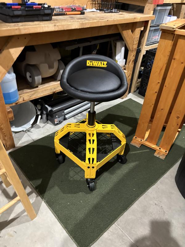 DEWALT Adjustable Creeper Shop Stool with Casters, 26.75 in. at Tractor ...