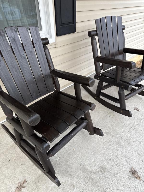 Red Shed Log Patio Rocker, Dark Walnut at Tractor Supply Co
